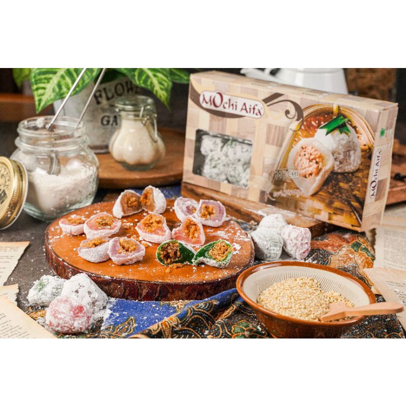 Jual Mochi Aifa Rasa Kombinasi (4 Rasa berbeda) dibalut sagu | Shopee ...