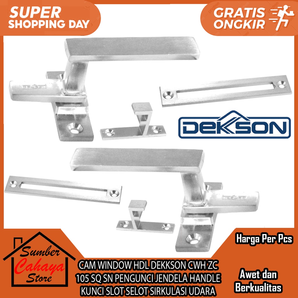 Jual Hdl Dekkson Cwh Zc Pengunci Jendela Dekson Cam Window 105 Sq Sn ...