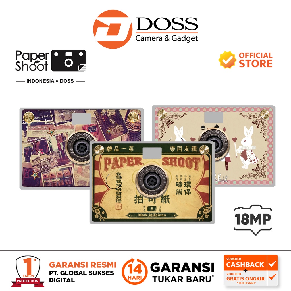 Jual Paper Shoot Paper Camera Retro Designs Series 18Mp | Shopee Indonesia