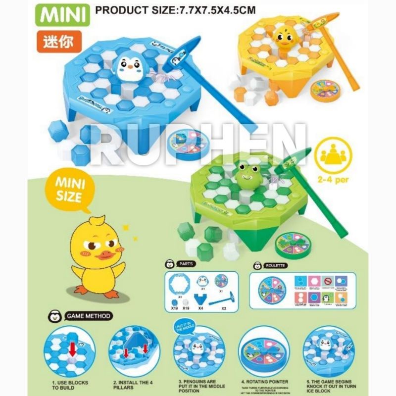 Jual RPN Penguin / Frog / Duck Trap Game Mini Kecil Imut IMPORT (Good ...