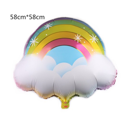 Jual Balon Foil Awan Pelangi Matahari JUMBO / Cloud Rainbow / Dekorasi ...