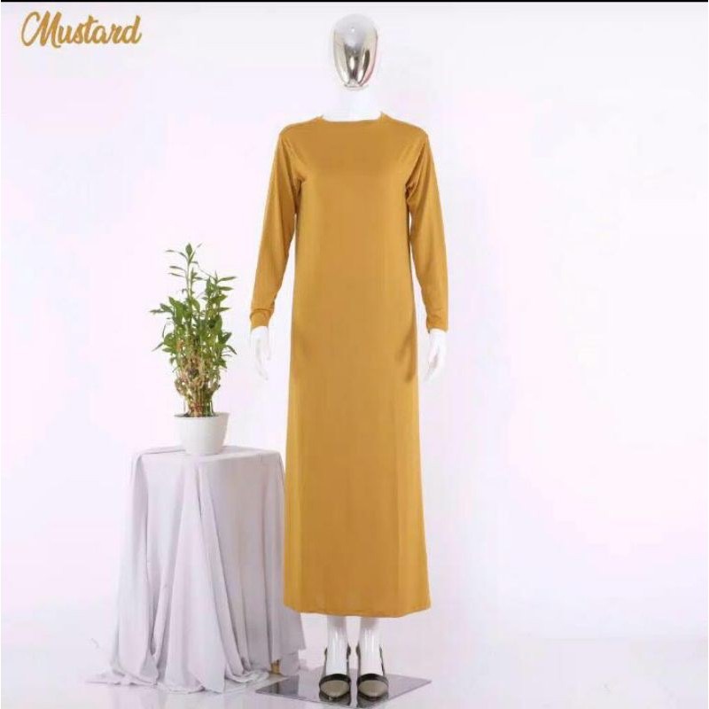 Jual Inner Dress Lengan Panjang / Gamis Manset Lengan Panjang Spandek ...