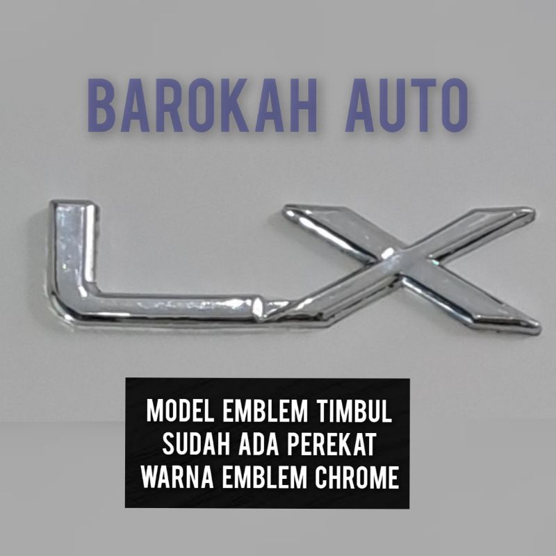 Jual logo mobil emblem LX untuk kijang kapsul | Shopee Indonesia