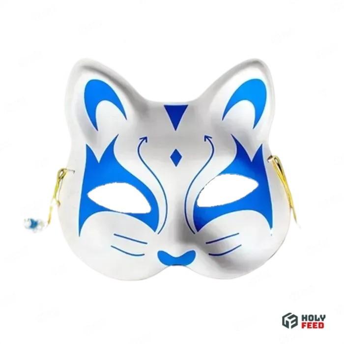 Jual Topeng Anbu Setengah Wajah Demon Slayer Fox Mask Kabuki Kitsune ...