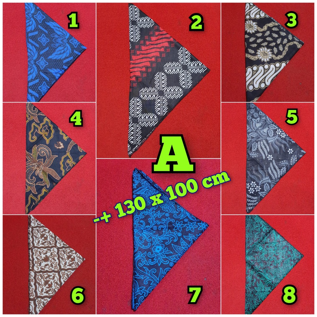 Jual iket segi tiga slayer sunda SYAL jawa batik tradisional dewasa ...