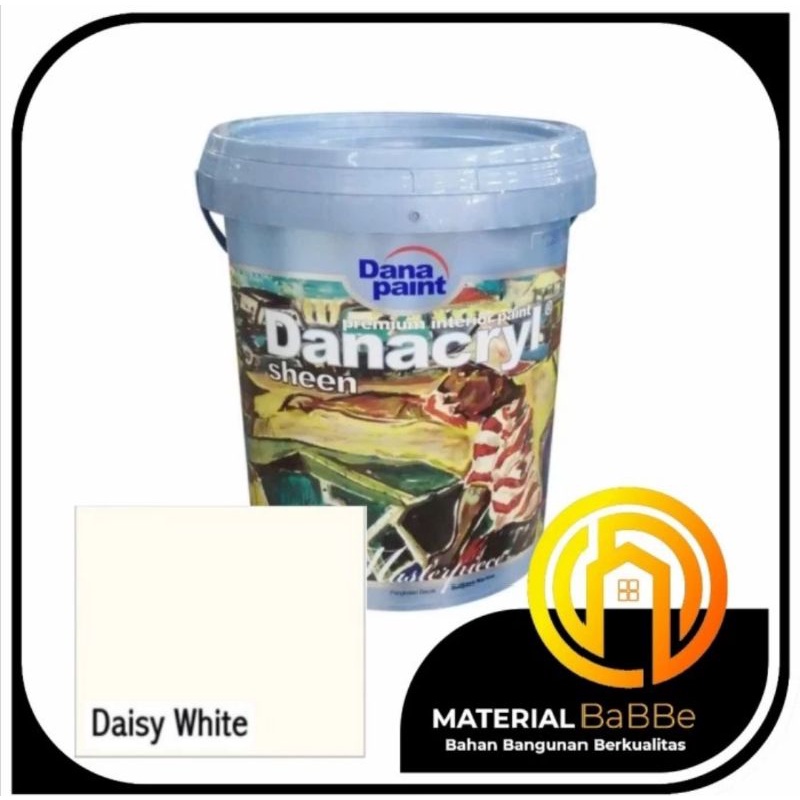Jual Danapaint Danacryl Daisy White Sheen 2,5 Liter | Cat Dinding Dalam ...