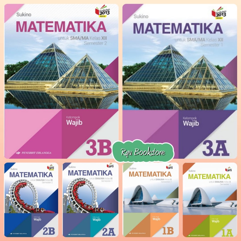 Jual Buku Matematika Wajib Kelas 10 11 12 SMA Sukino K13N Erlangga | Shopee Indonesia
