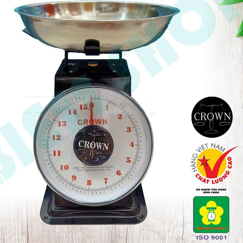 Jual ☇ Timbangan CROWN 15kg Besi Stainless Jarum Analog Manual Duduk Sembako Telor Kue Tepung ...