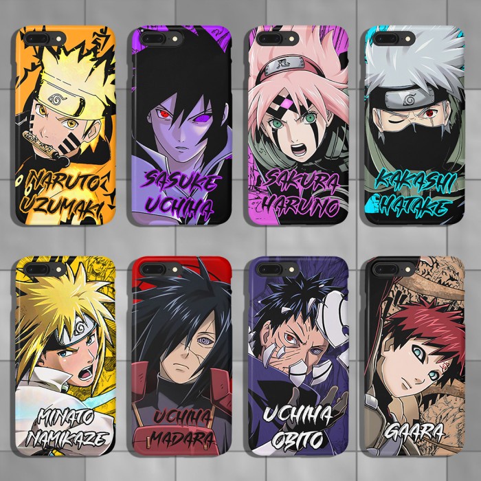 Jual Custom Case Anime Naruto Sasuke Kakashi Minato Madara Obito Gaara ...