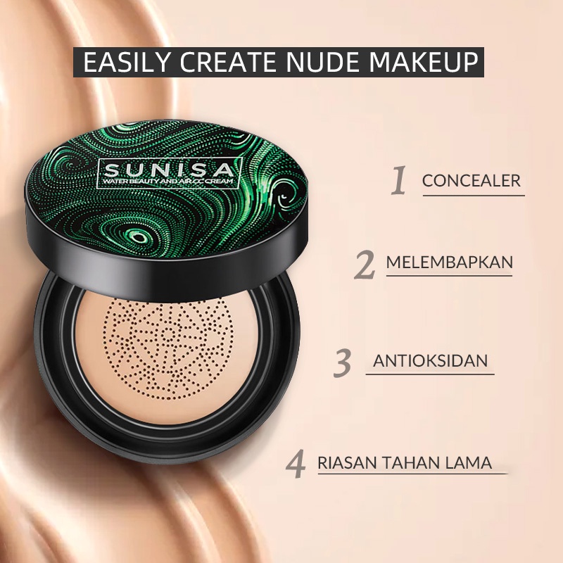 Jual BIOAQUA x SUNISA Bedak Cushion Waterproof 20g Menutupi pori-pori ...