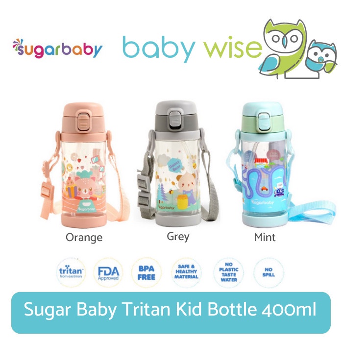 Jual Sugar Baby Tritan Sippy Cup 2in1 Nature Series Kids Bottle with Strap - Botol Minum Anak ...