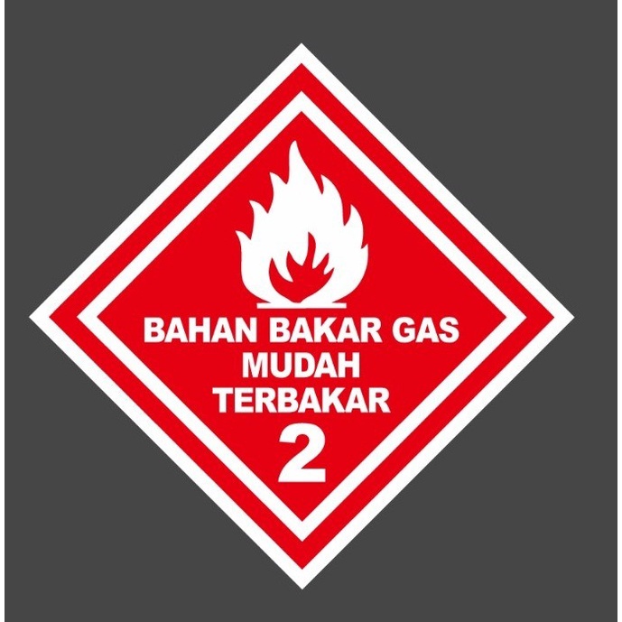 Jual CUTTING STICKER BAHAN BAKAR GAS MUDAH TERBAKAR SIGN UKURAN 25 X 25 ...