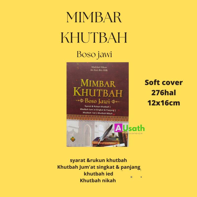 Jual MIMBAR KHUTBAH/BUKU KHUTBAH/KHUTBAH BAHASA JAWA/KHUTBAH JUM'AT BOSO JAWI | Shopee Indonesia