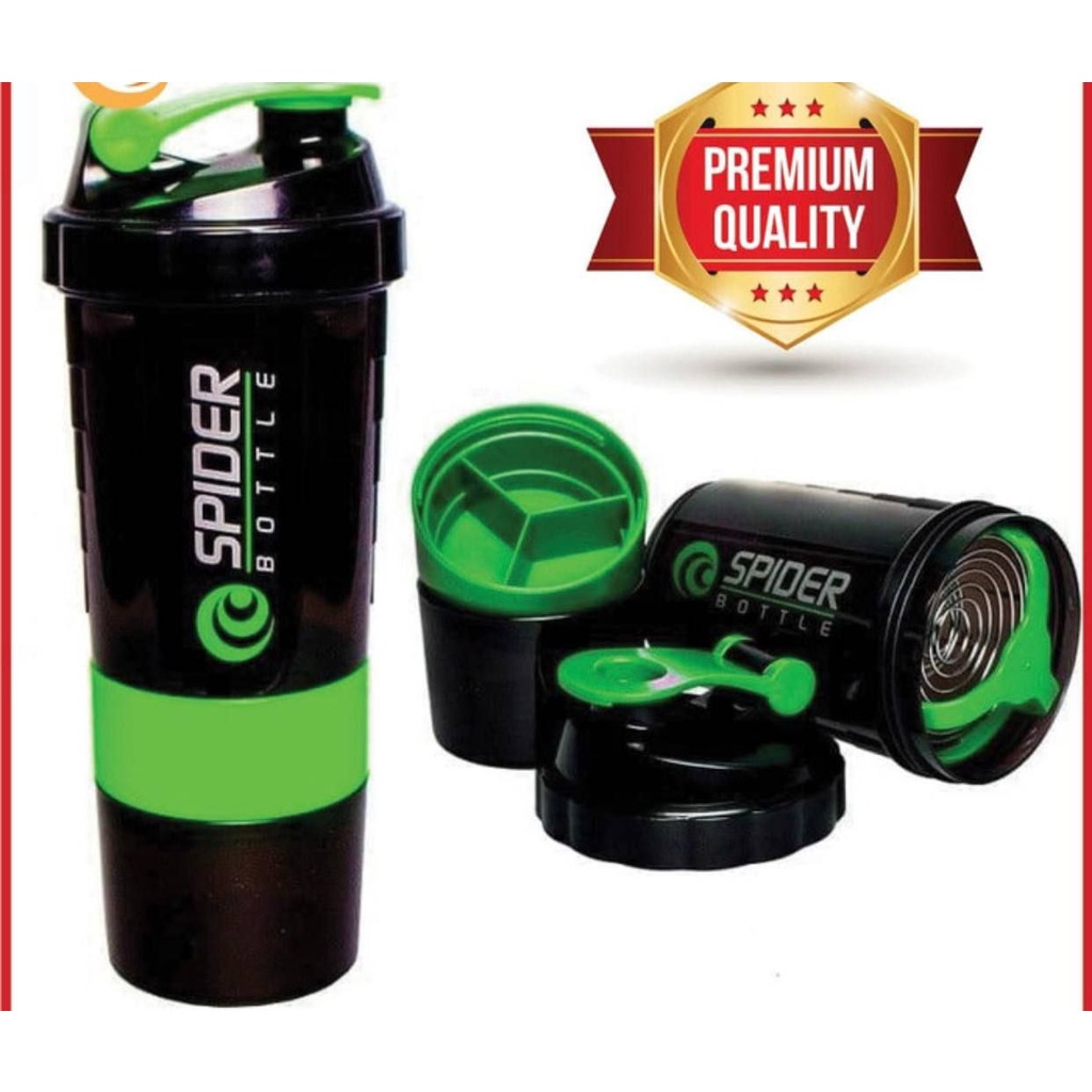 Jual Botol Shaker Spider - Botol Minum Shaker Spider 500ml | Shopee ...