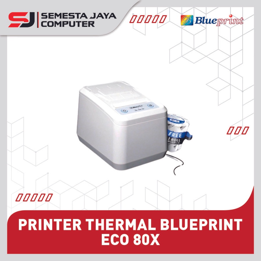 Jual PRINTER THERMAL DESKTOP 80 mm BLUEPRINT ECO80X ECO 80X USB ...