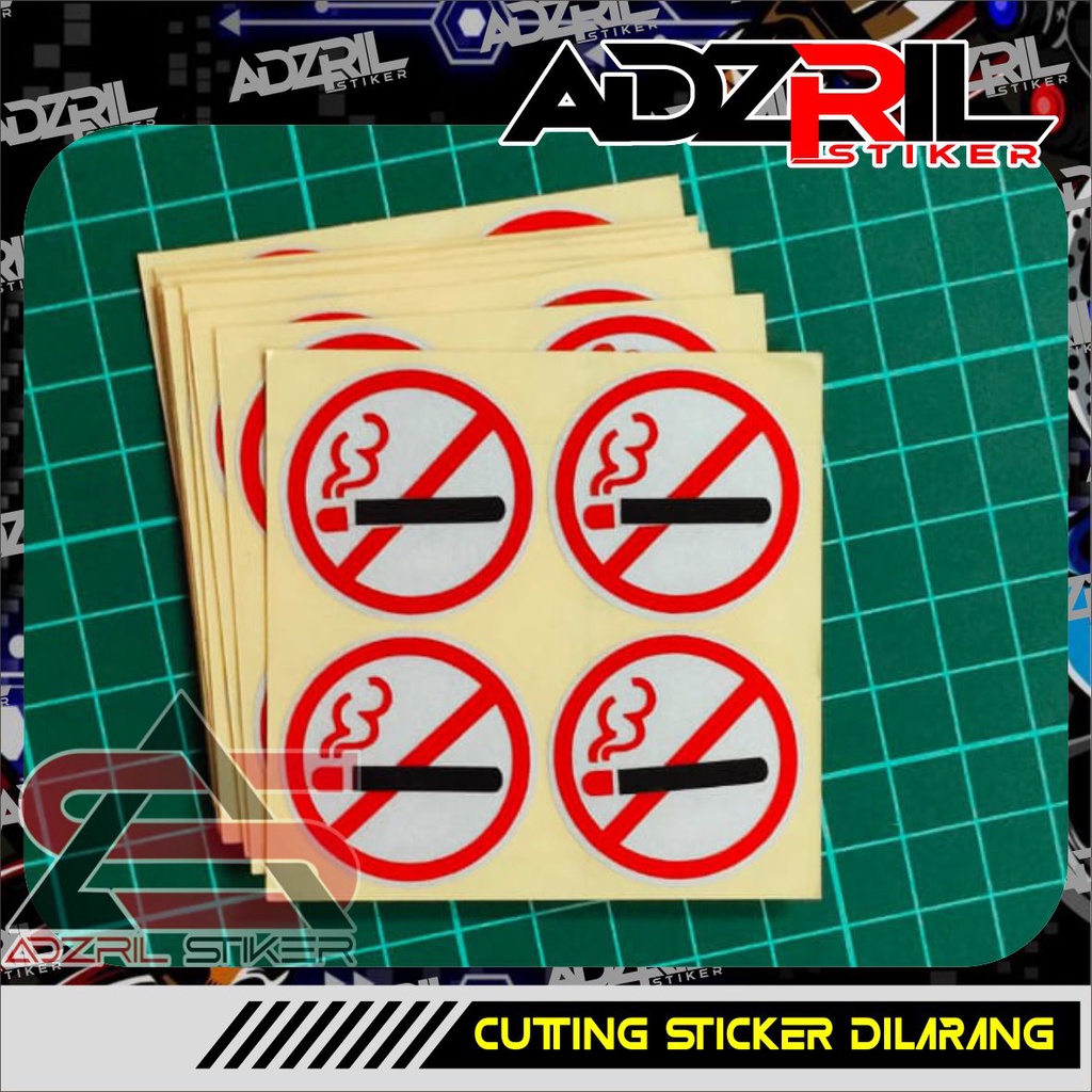 Jual STICKER CUTTING DILARANG MEROKOK / STICKER MOBIL / STIKER KACA ...