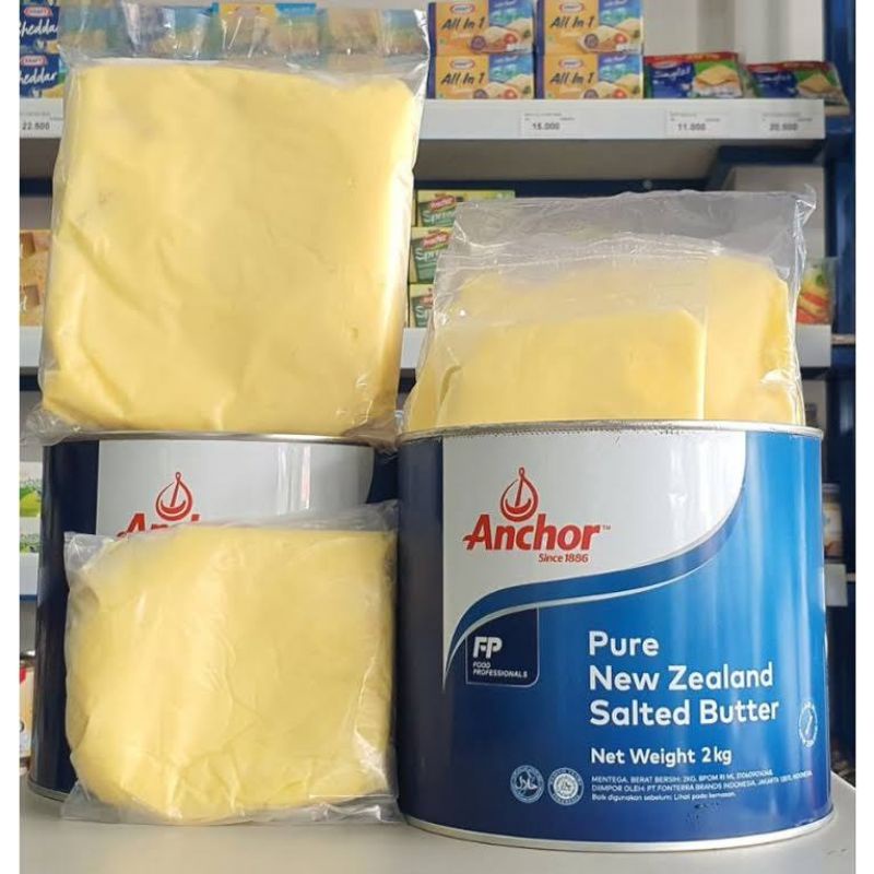 Jual Anchor Butter Salted Unsalted New Zealand 1kg | Shopee Indonesia