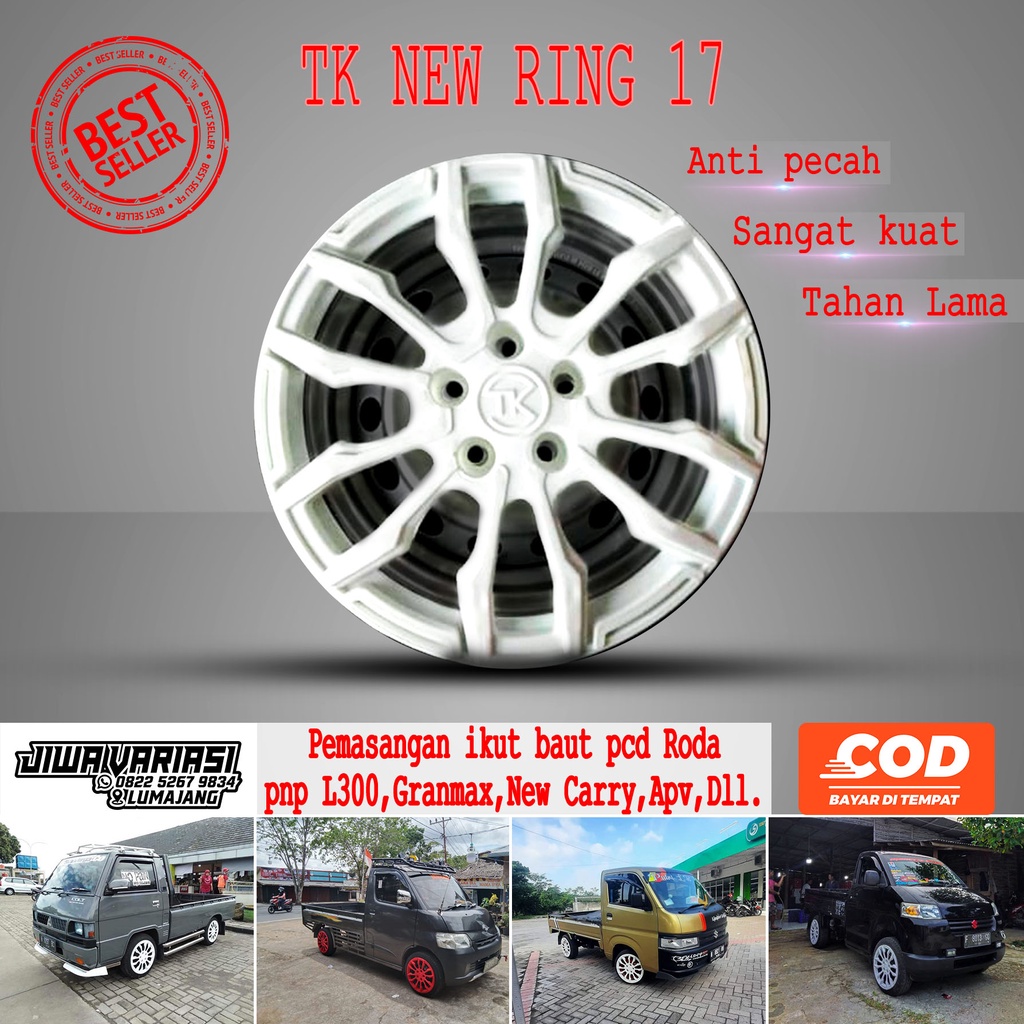 Jual WILDOP TK NEW R17 HARGA 4BIJI WHEELDOP RING 17 ORIGINAL | Shopee Indonesia
