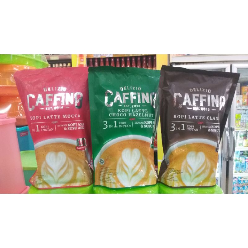 Jual KZ - caffino kopi latte mocca, hazelnut, classic 10x20g | Shopee ...