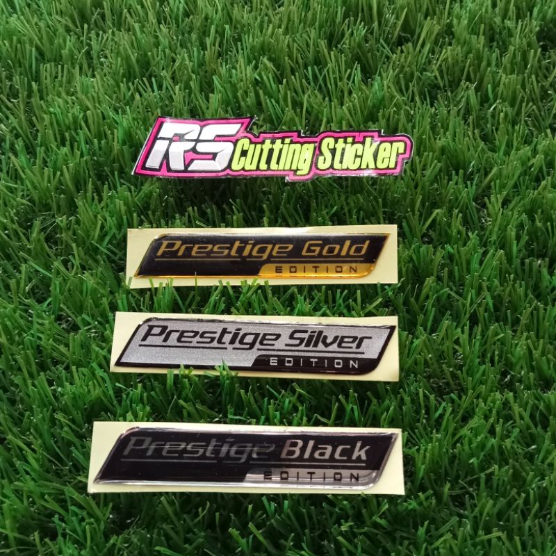 Jual STICKER EMBLEM/TIMBUL PRESTIGE BLACK, SILVER, GOLD, EDITION ...