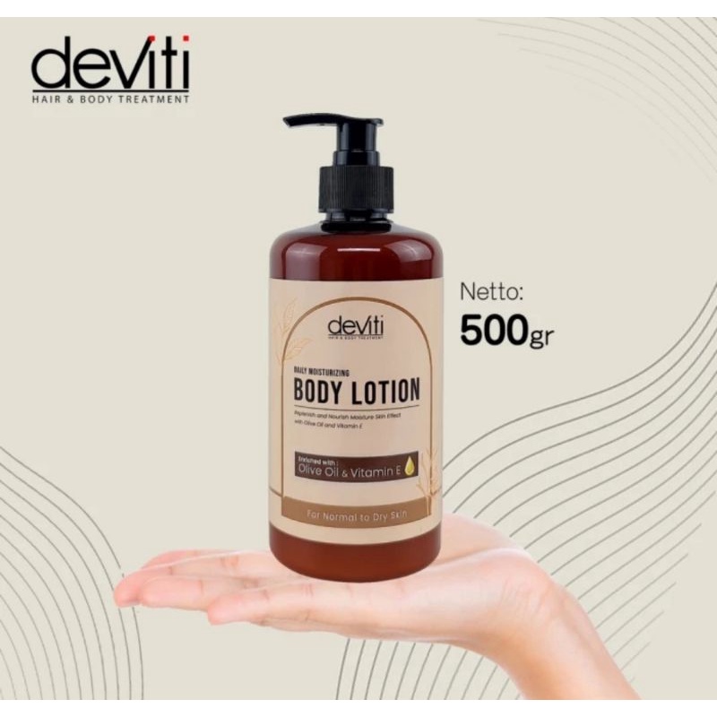 Jual DEVITI Body Lotion Botol Pump 500ml Olive Oil Vitamin E Kulit ...