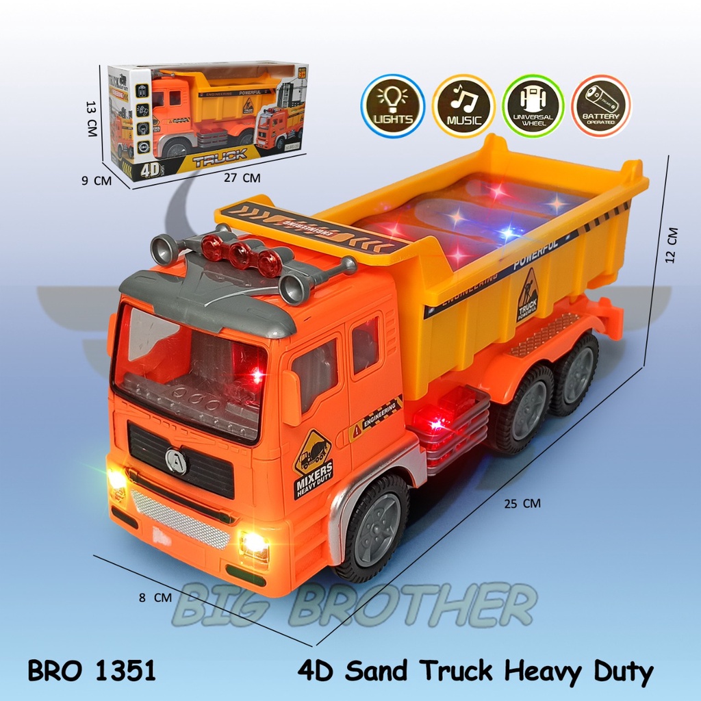 Jual BRO1351 Dump Dam Mobil Truck Truk Pasir Mainan Mobilan Anak Truck ...