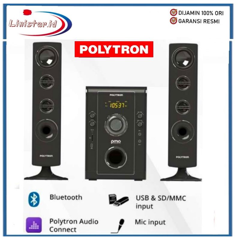 Jual Polytron Pma9526 Pma9526 Speaker Bluetooth Multimedia Polytron Pma