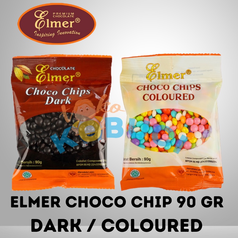 Jual Elmer Choco Chip 90 gr Coloured | Shopee Indonesia