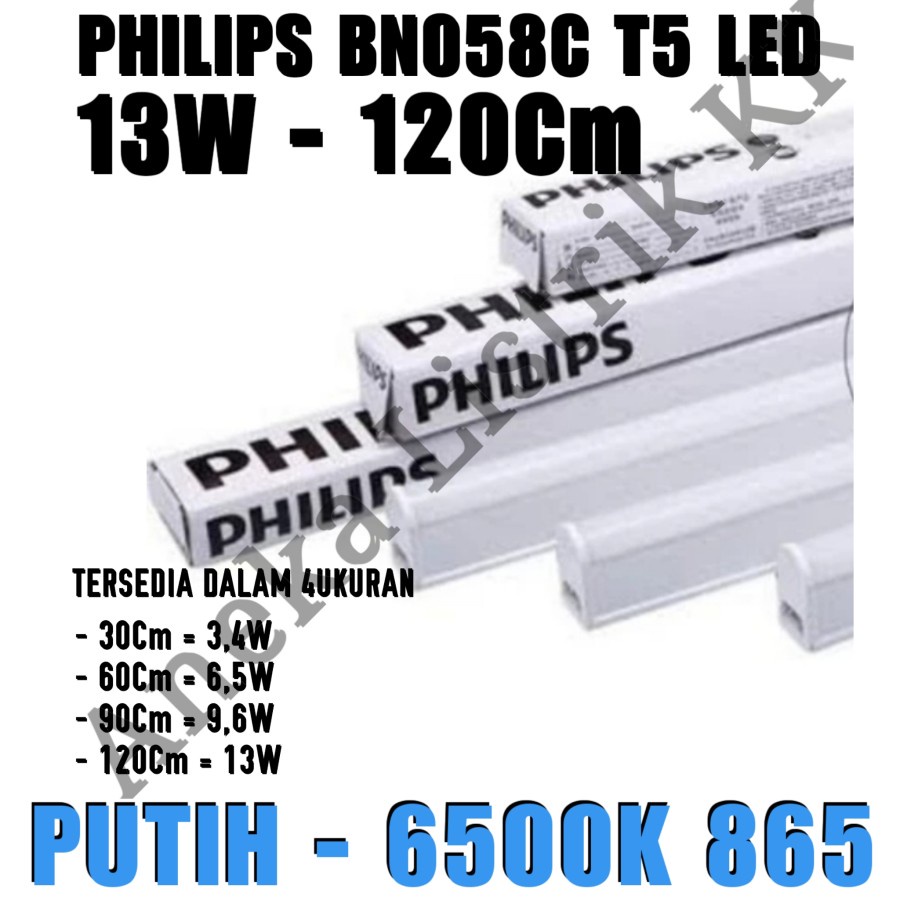 Jual PHILIPS BN058C T5 LED 13W 120CM PUTIH BN 058C 13 WATT BN 058 C 1200MM | Shopee Indonesia