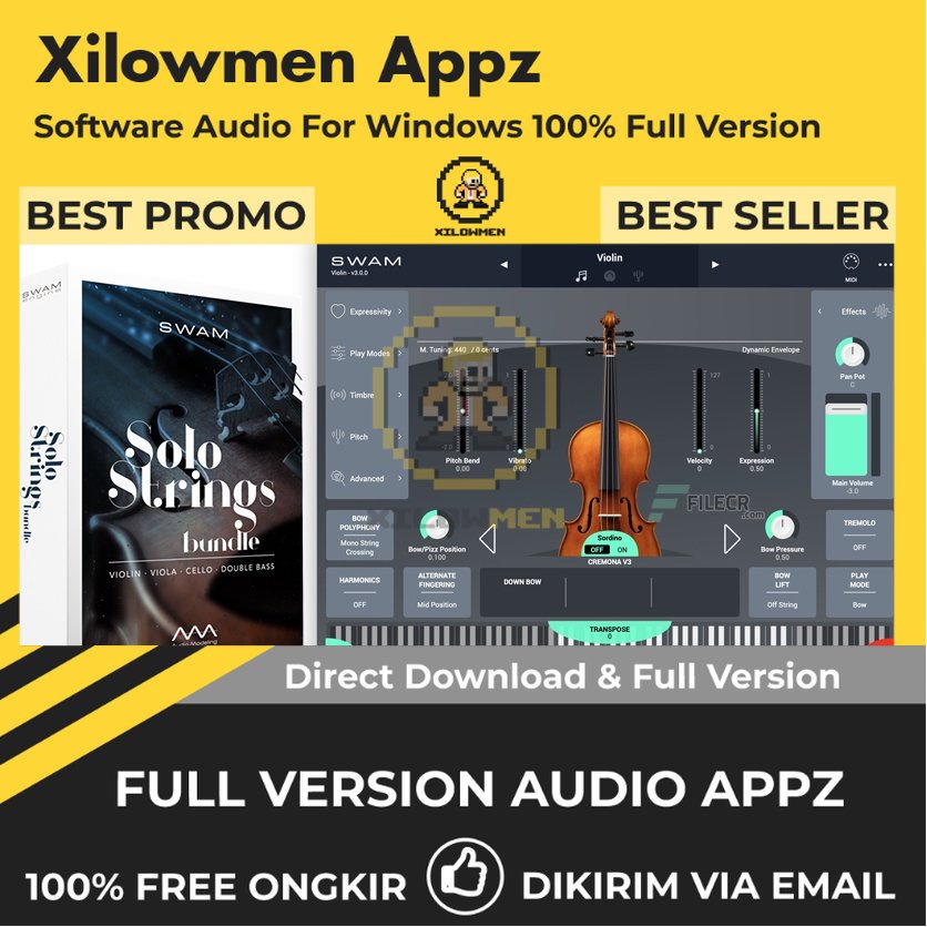 Jual Audio Modeling SWAM Solo Strings Bundle Pro Audio WIN OS - Koleksi instrumen dawai virtual ...