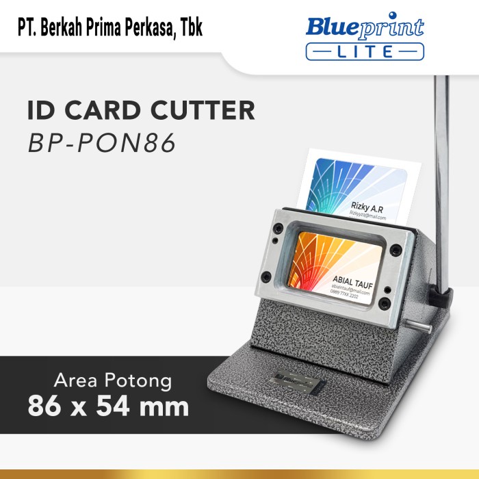 Jual Terlaris Mesin Pon Id Card Blueprint , Alat Potong Plong Pvc Id ...