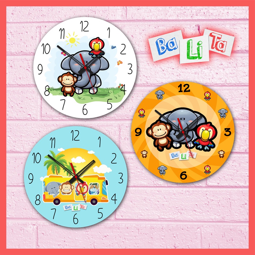 Jual Jam Dinding Anak Karaketer Balita Baba Lili Tata | Shopee Indonesia