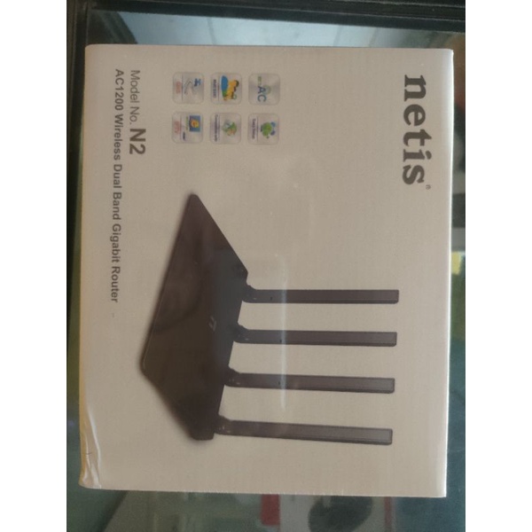 Jual Netis Werless N Router AC1200 dual band Gigabit 2,4 dan 5Ghz Fitur ...