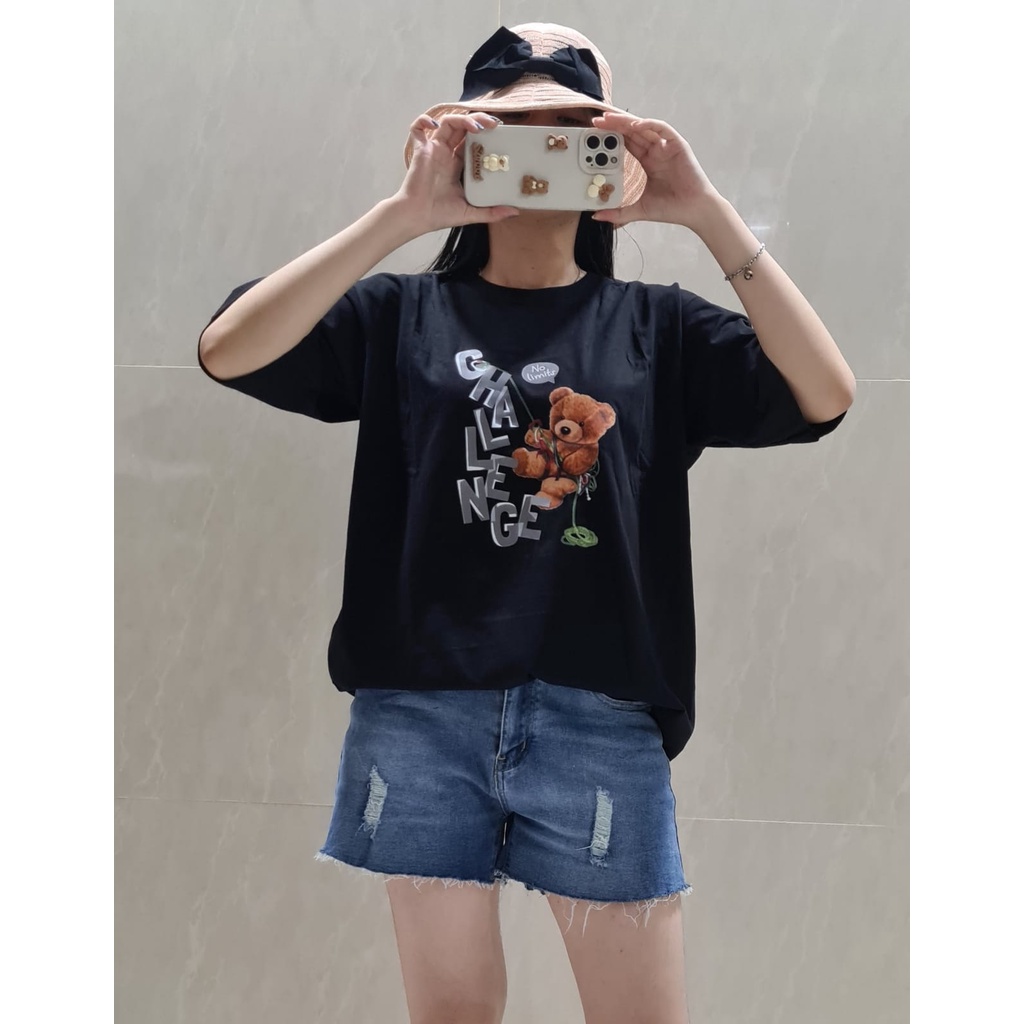Jual Baju Kaos Hitam Keren Lengan Pendektshirt Baju Kaos Cewek Cowok Motif Kekinian Sr 02
