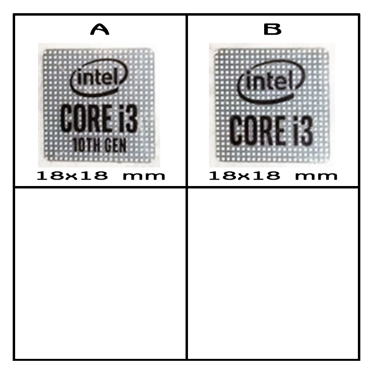 Jual Sticker Stiker Logo intel Core i3 Gen 10 Original | Shopee Indonesia