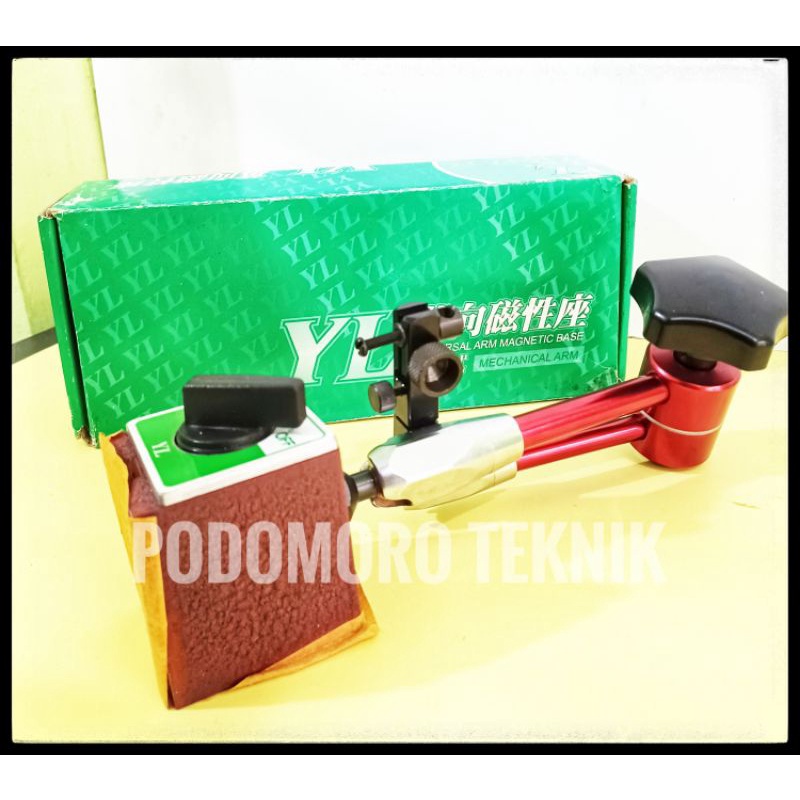 Jual STAND DIAL INDICATOR FLEXIBLE UNIVERSAL ARM MAGNETIC BASE YL-1203 JAPAN | Shopee Indonesia