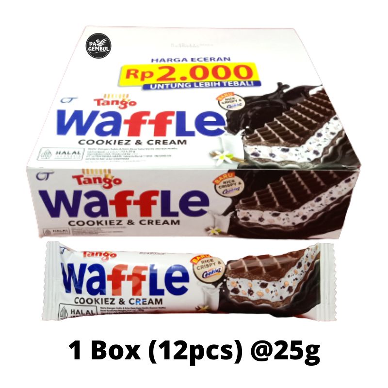 Jual Tango Waffle Cookiez & Cream 1 Box (12pcs) | Shopee Indonesia