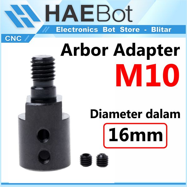 Jual [HAEBOT] Arbor M10 Adapter Gerinda Mandrel Grinder 5 6 6.35 8 10 ...