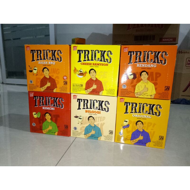 Jual TRICKS Snack Baked Crips / Snack Kentang Rasa Original / Asian BBQ ...