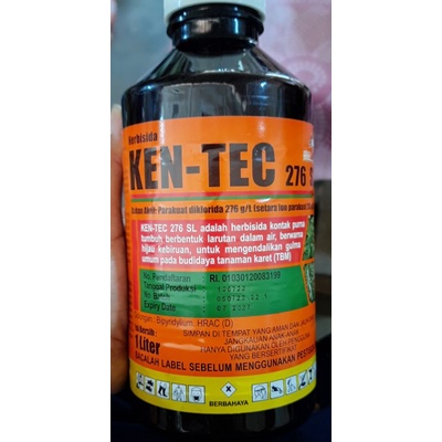 Jual Herbisida Kontak KEN - TEC KENTEC 276 SL - 1 Liter KENSO (100% Original) | Shopee Indonesia