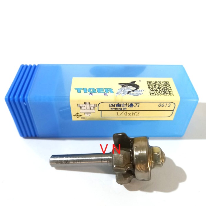 Jual Mata Router/Profil Edging R 2mm 4 Mata Pisau/Round Over Bit Tiger ...