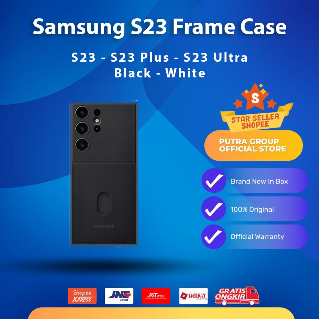 Jual Casing Samsung Galaxy S23 S23+ S23 Ultra Slim Frame Case Black ...