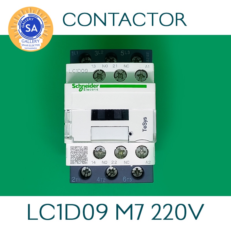 Jual SCHNEIDER CONTACTOR + COIL LC1D09M7 220V | Shopee Indonesia