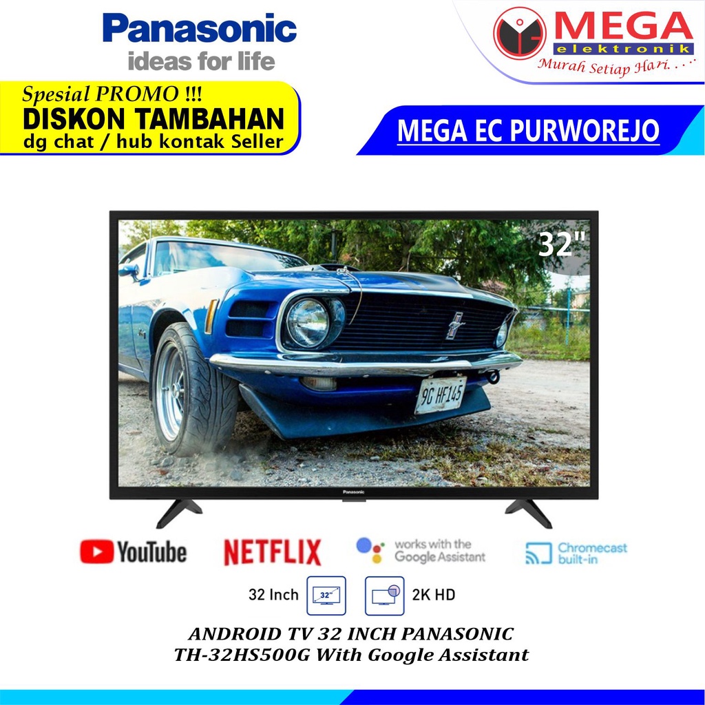 Jual LED PANASONIC TH-32HS500G ANDROID TV 32 INCH | Shopee Indonesia