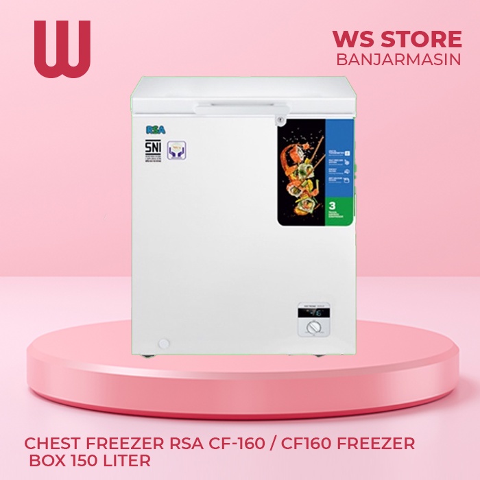 Jual Chest Freezer RSA CF-160 / CF160 Freezer Box 150 liter | Shopee ...