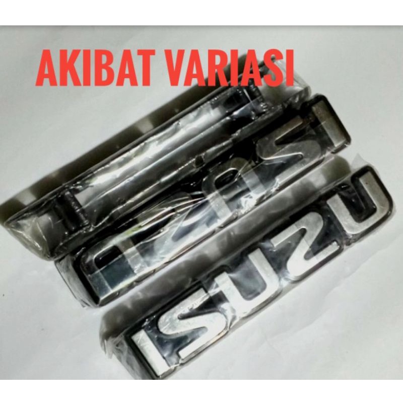 Jual Tulisan Emblem Mobil Isuzu Panther Kotak Logo Tulisan Isuzu Mobil ...