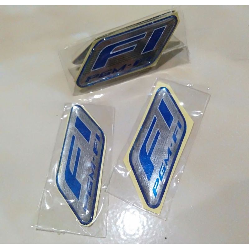 Jual Emblem motor Honda injeksi || stiker emblem PGM-FI Honda | Shopee ...