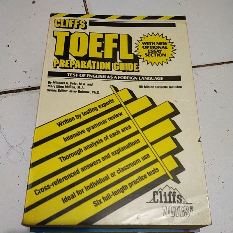 Jual ORI CLIFFS TOEFL PREPARATION GUIDE TEST OF ENGLISH AS A FOREIGN ...