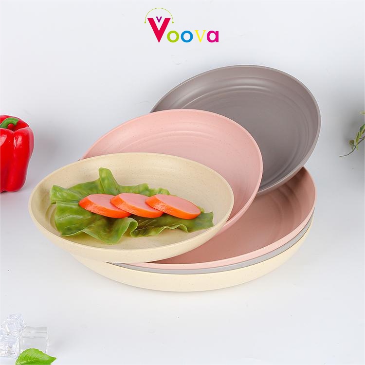Jual VOOVA Piring jerami gandum/piring 27cm/Piring Eropa solid/BPA ...