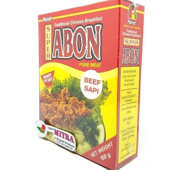 Jual PARROT ABON SUPER BEEF 100gr | ASLI DAGING SAPI ENAK MANIS GURIH ...